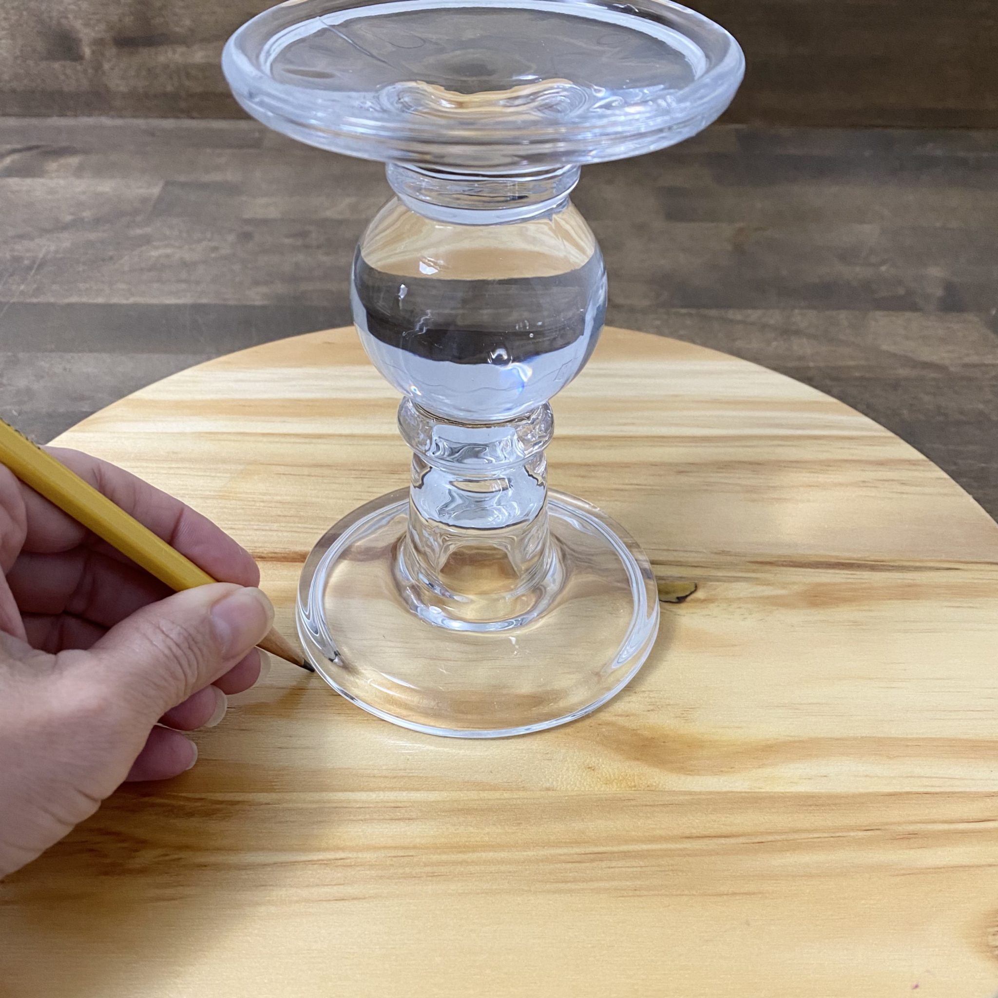 DIY Wood Bead Cake Stand - Cali Girl In A Southern World
