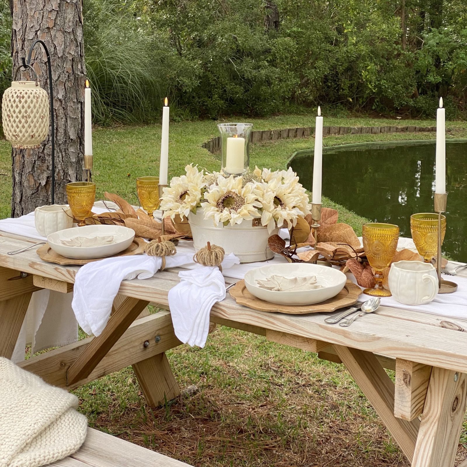 A Casual Fall Outdoor Gathering - Cali Girl In A Southern World