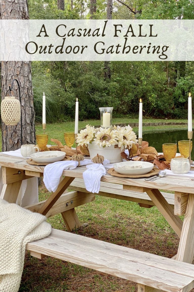 A Casual Fall Outdoor Gathering - Cali Girl In A Southern World