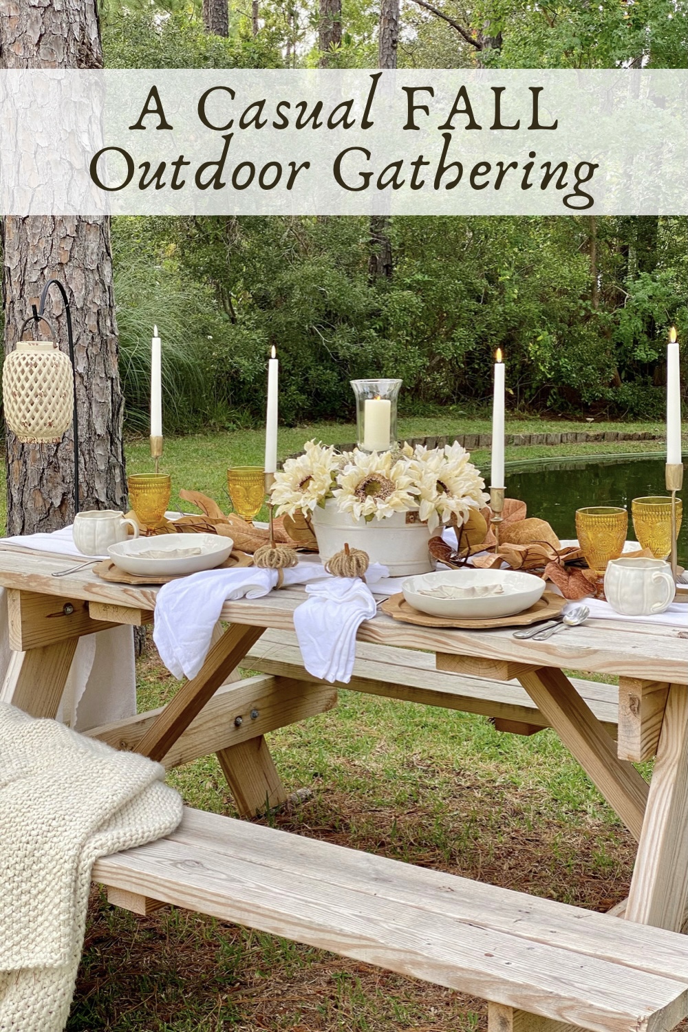 A Casual Fall Outdoor Gathering - Cali Girl In A Southern World