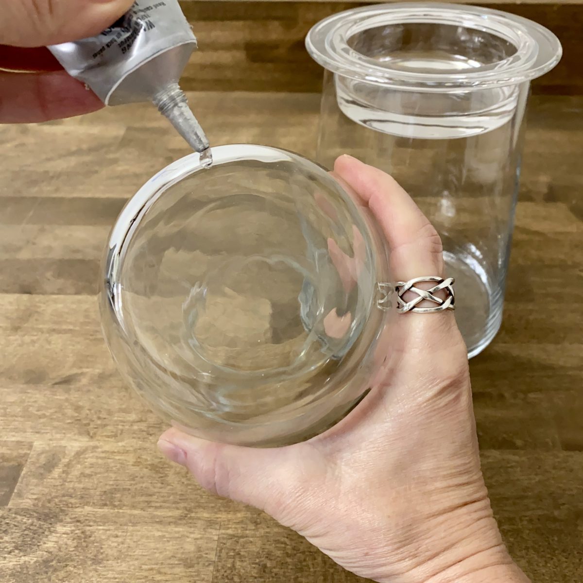 DIY Glass Hurricane Lamps - Cali Girl In A Southern World