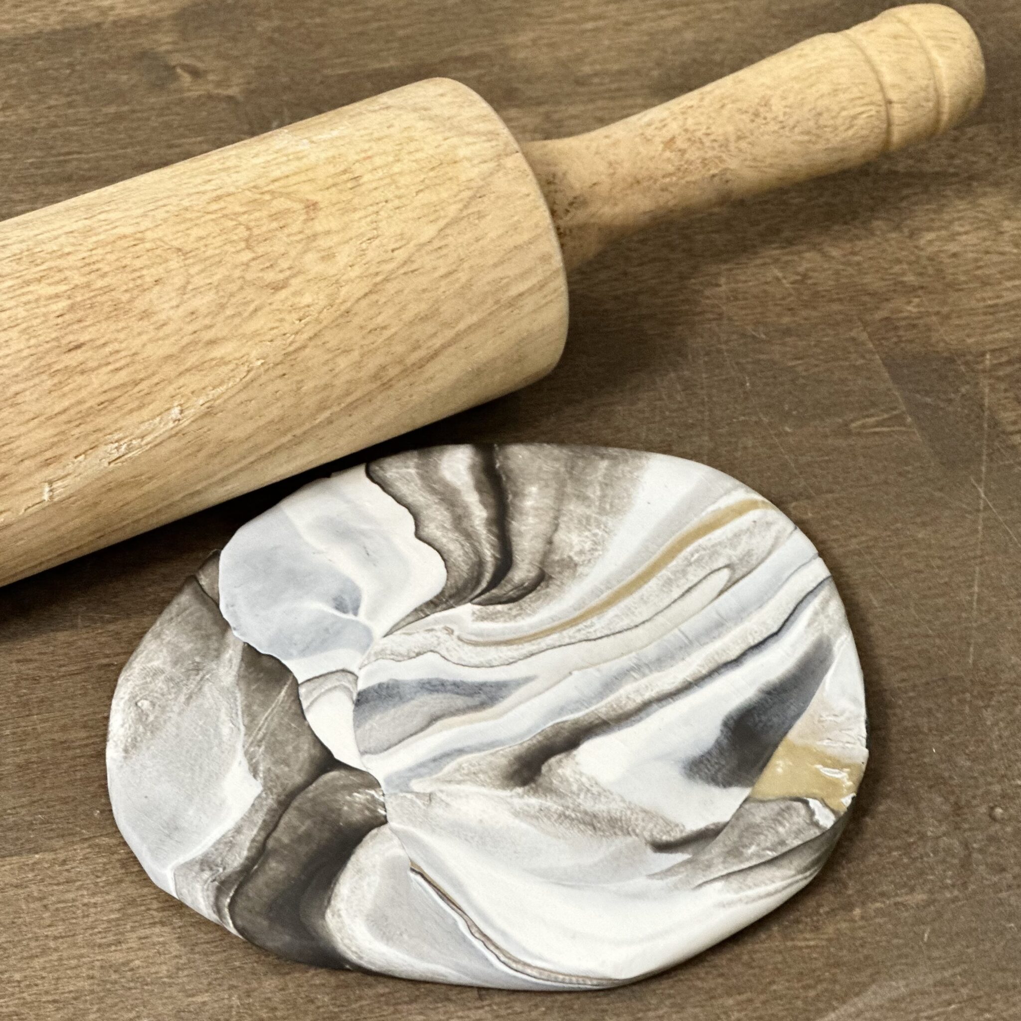 Marbleized Polymer Clay Coasters - Cali Girl In A Southern World