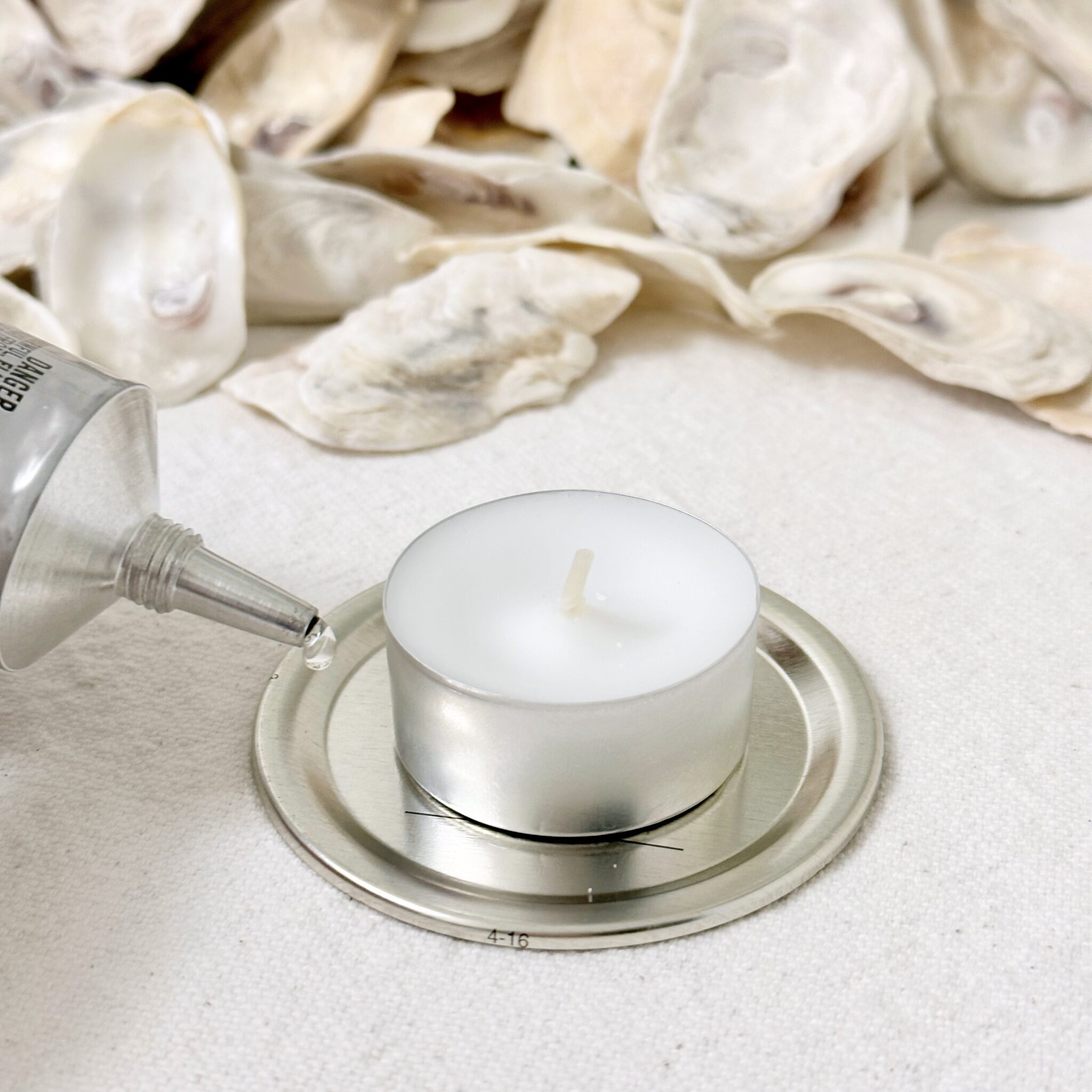 How to Make an Oyster Shell Candle Holder - Cali Girl In A Southern World